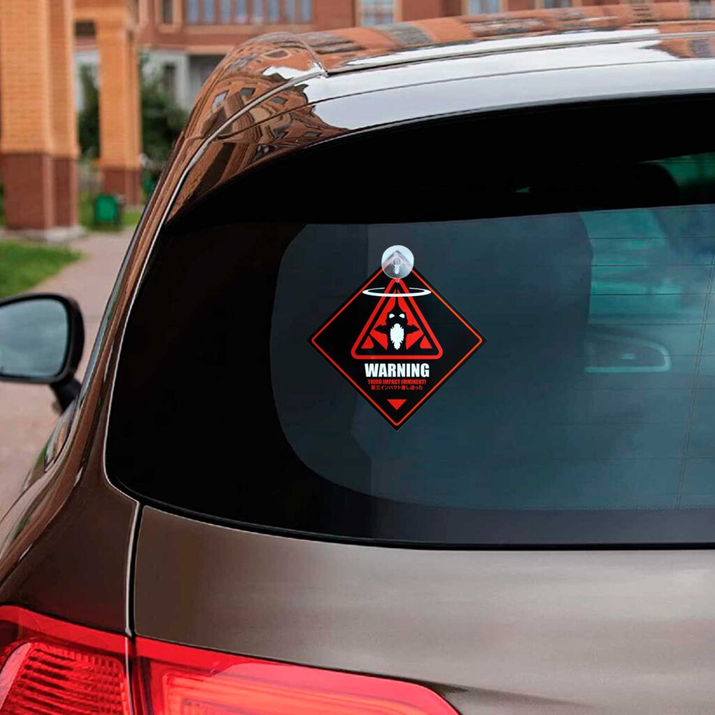 Señal Decorativa – Evangelion – Warning Third Impact Imminent – Pictograma