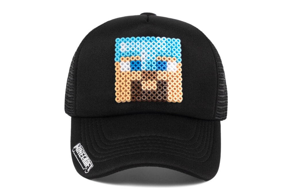 Gorra Minecraft – Diamond Steve – Pixel Art – 01 – Pictograma